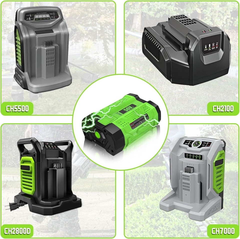 For EGO Power+ BA1400T 56-Volt 2.5 Ah Battery with Upgraded Fuel Gauge ...