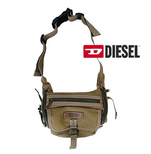 Vintage 90s Diesel Belt Bag Waist Bag Army Green Canvas | eBay