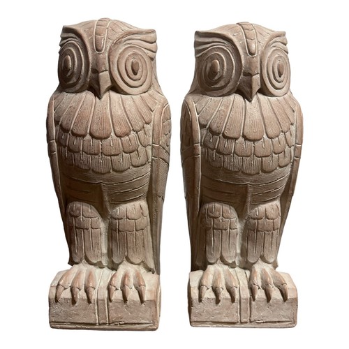 Rare Casting Owl Library of Congress Bookends John Adams Building 6 ...