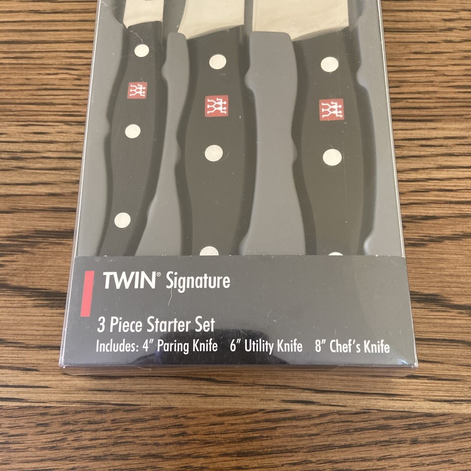 ZWILLING Twin Signature 3-pc Starter Knife Set Made in Germany New | eBay
