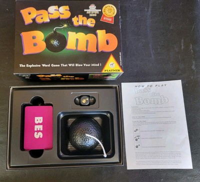 Pass the Bomb Board Game Explosive Word Game #7476 1994 with ...