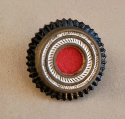 ORIG. WW2 GERMAN POLIZEI FIRE POLICE VISOR HAT COCKADE TRICOLOR ...