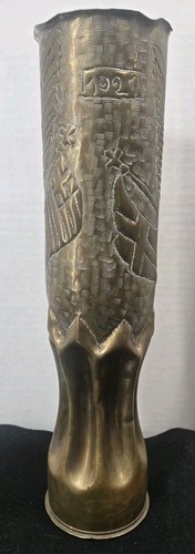 Antique WWI 1921 Trench Art World War 1 Artillery Shell, 13.5” Tall ...
