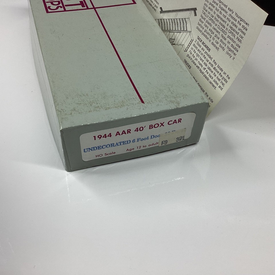 C & BT Shops HO Undecorated 1944 AAR 40' Boxcar Kit | eBay