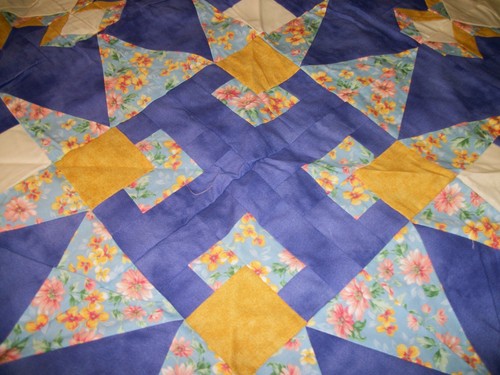 machine sewn purple and gold quilt top | eBay