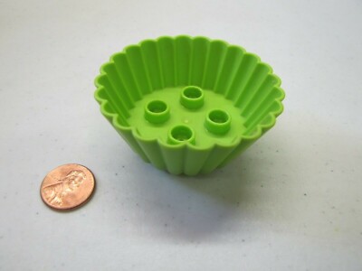 Lego Duplo Green Cupcake Bottom Replacement Piece Specialty Block ...