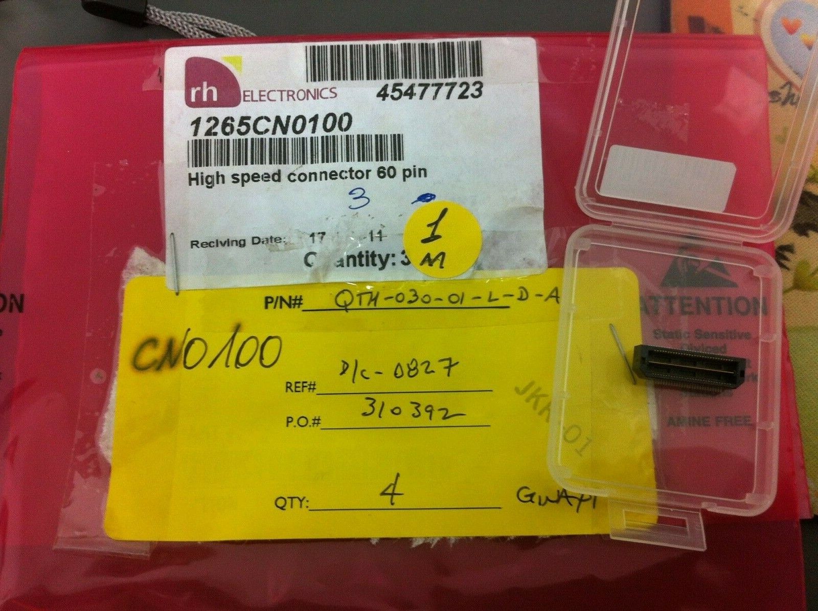 QTH-030-01-L-D-A - SAMTEC - 1 pc, Connector HDR 60POS SMD GOLD | eBay