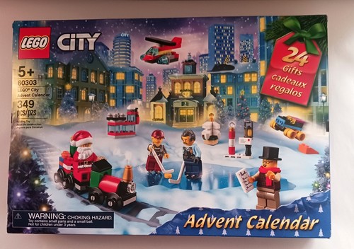 Lego City Advent Calendar 349 Pieces New in Box Christmas Santa Claus ...