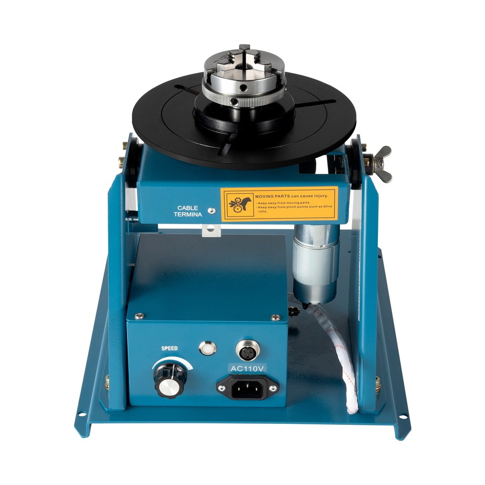 110V Welding Positioner Table Manual Rollover Rotary Welding Turntable ...