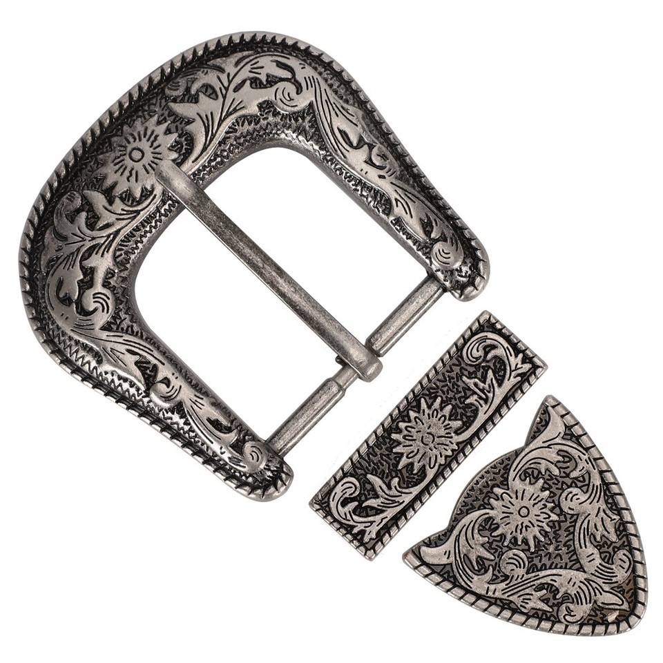 (40mm) Belt Buckle Vintage Design Belt Buckle Western Belt Buckles Set ...
