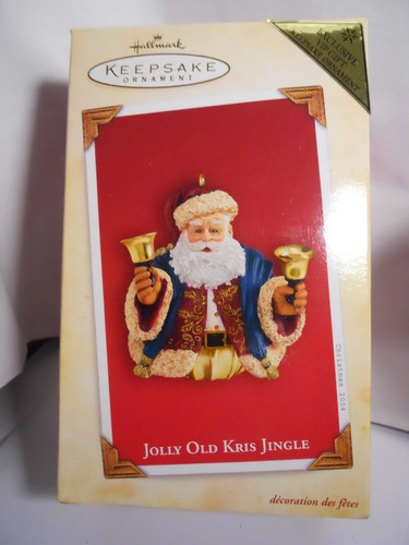 Hallmark JOLLY OLD KRIS JINGLE Ornament VIP GIFT 2004 Colorway Repaint ...