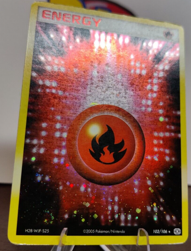 Pokemon TCG Emerald Fire Energy HOLO SWIRL 102/106 HP | eBay