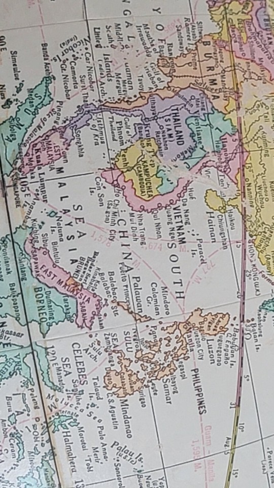 Vintage World Atlas Globe 12 In CRAM ANTIQUE on a Wooden Stand, 1980 ...