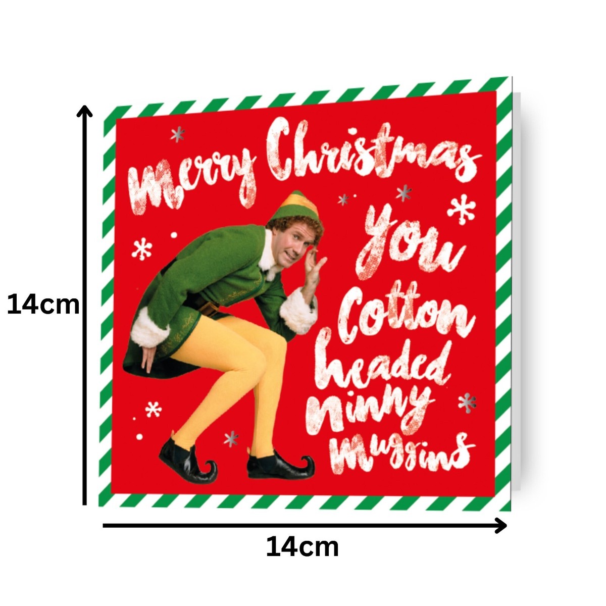 Buddy The Elf Christmas Cards Elf Card, Rude Funny Christmas Card,