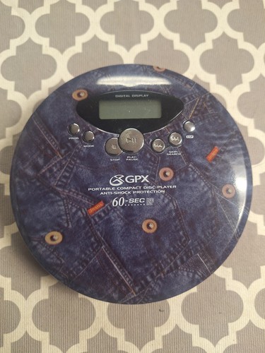 GPX Portable CD Player C3931 DBBS 60 Second ESP 20 Track Programmable ...