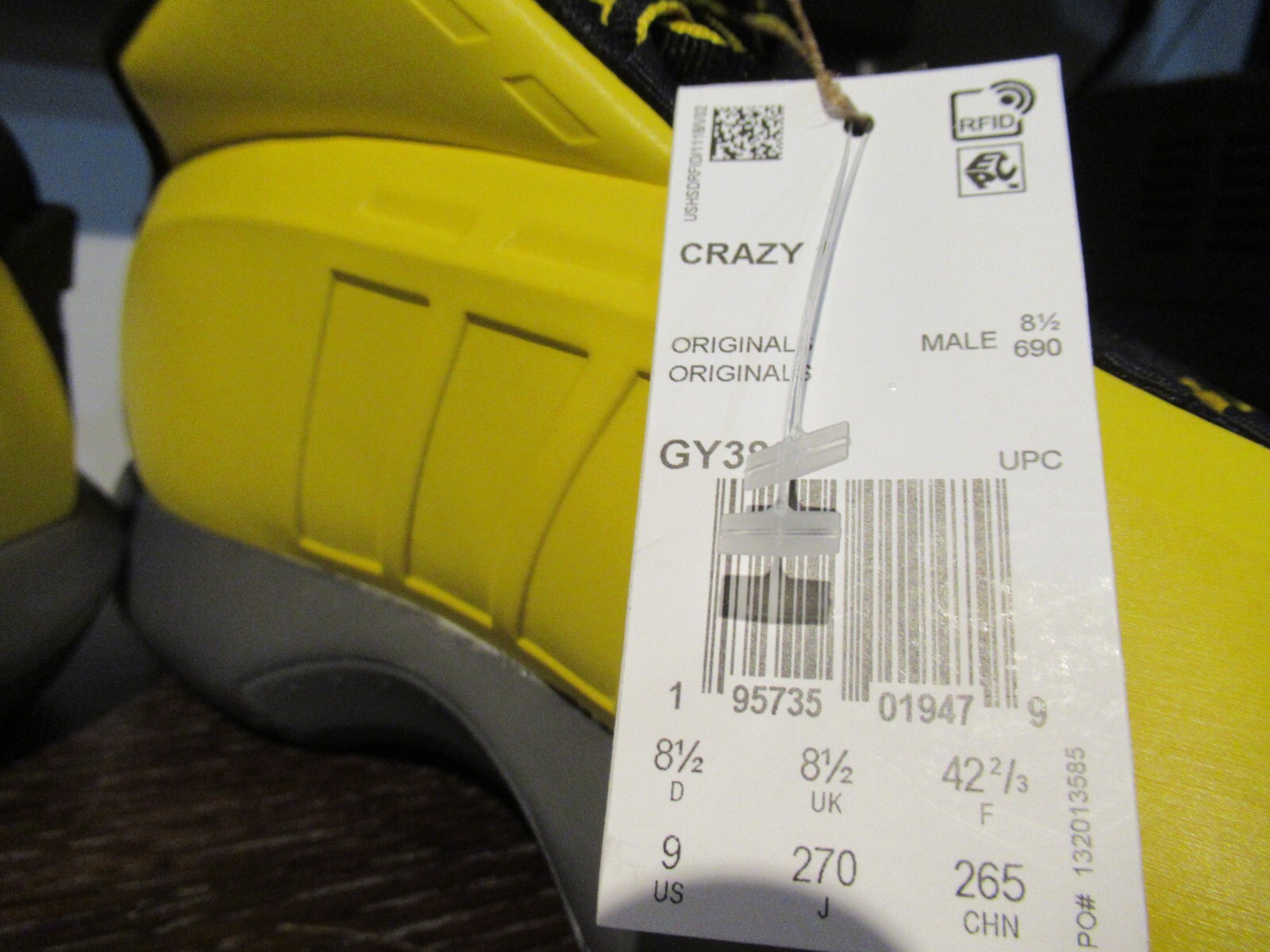 Adidas Crazy 1 Kobe Size 9 US Men's new with tags Free Shipping | eBay