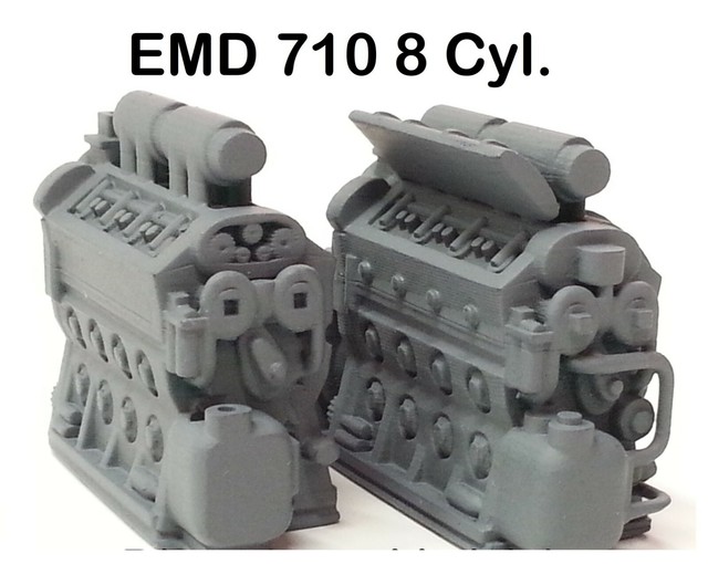 Ho scale EMD 710 8 Cyl prime mover | eBay