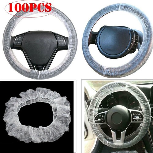 Isolation Steering Wheel Cover Transparent Protection Bags Plastic ...