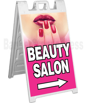 Signicade A-Frame Sign Sidewalk Sandwich Pavement Sign - BEAUTY SALON ...