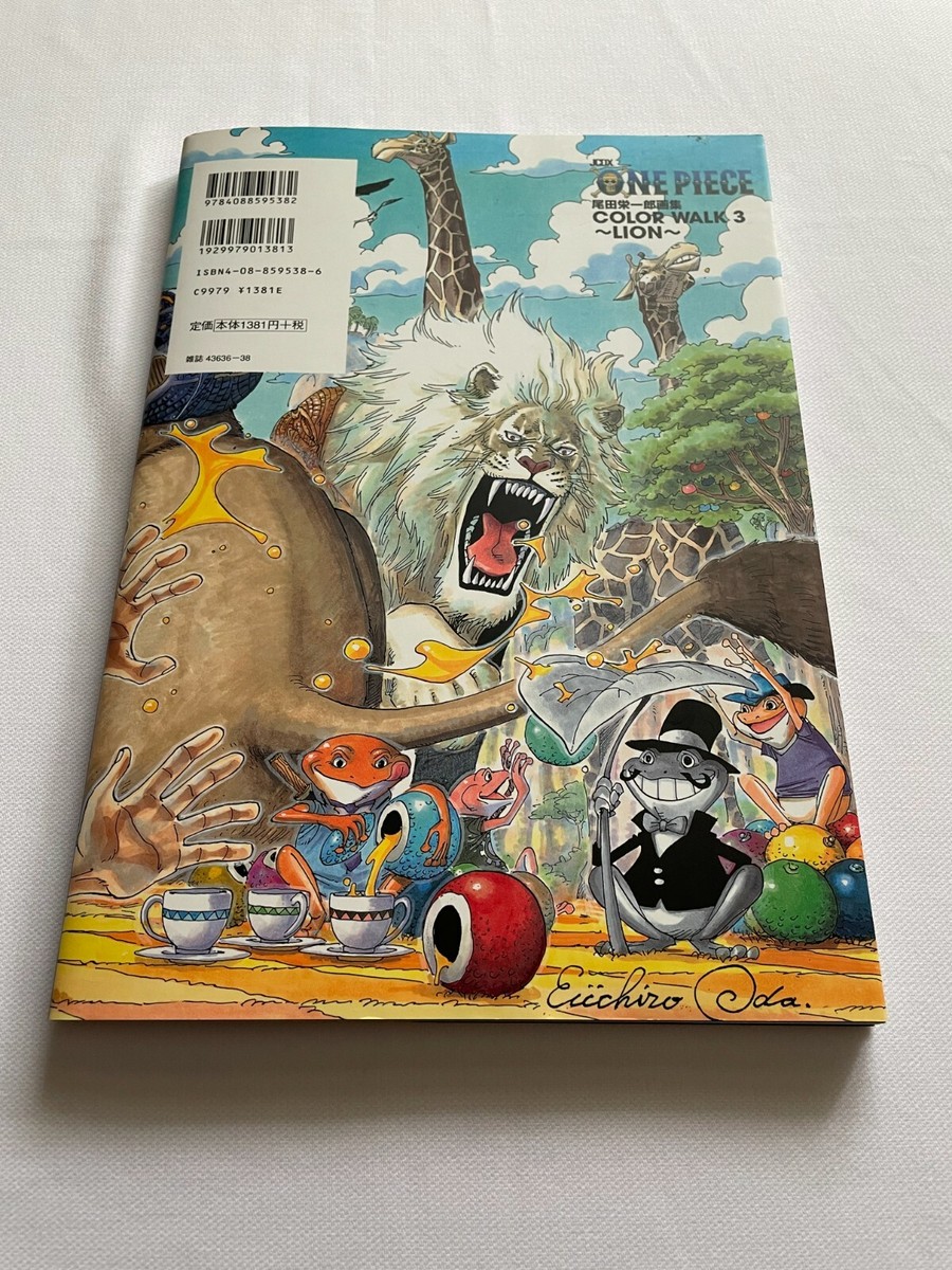 One Piece Art Book Eiichiro Oda Color Walk 3 Lion W