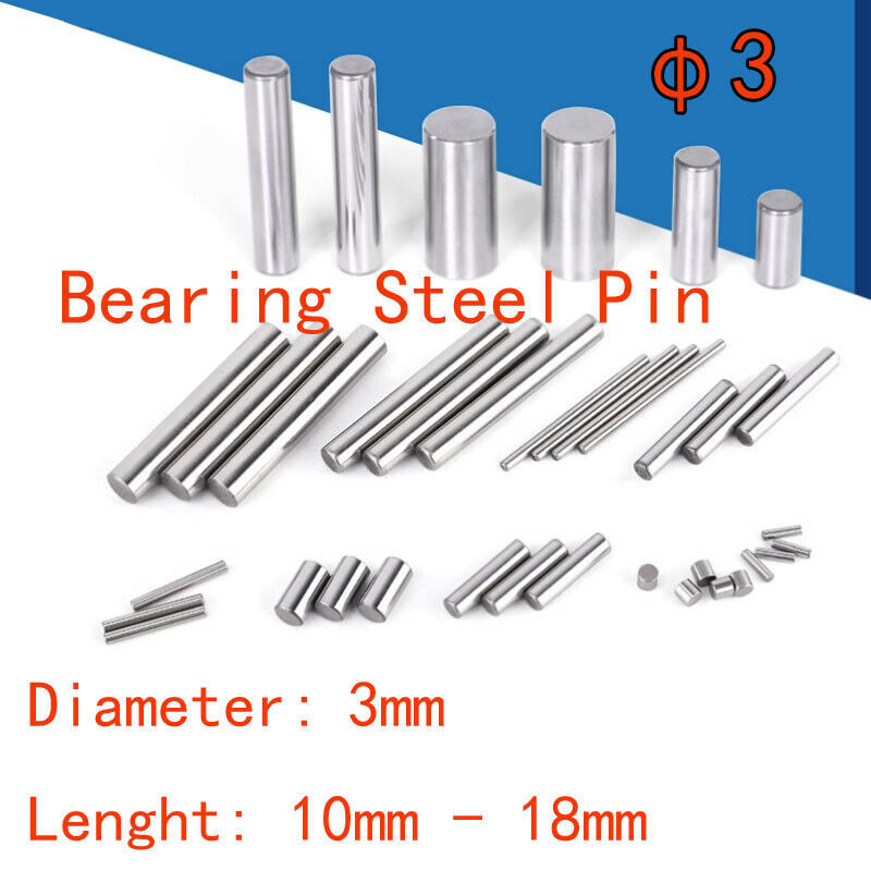 φ3 3mm Diameter Bearing Steel Pin Cylindrical Solid Dowel Pins 10mm ...