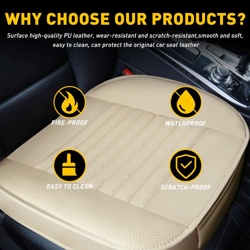 Universal Seat Car Covers Leather PU Auto Interior Cushion Truck Van ...