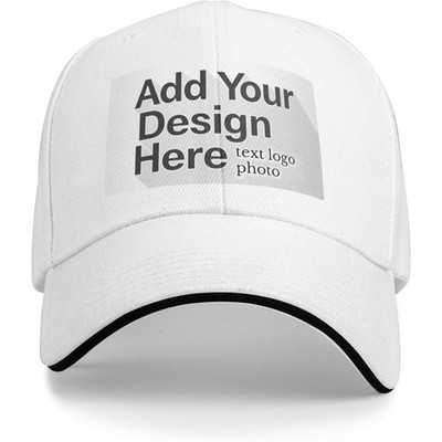 Custom Stitched Cap Baseball Adjustable Hat Text Caps for Adult | eBay