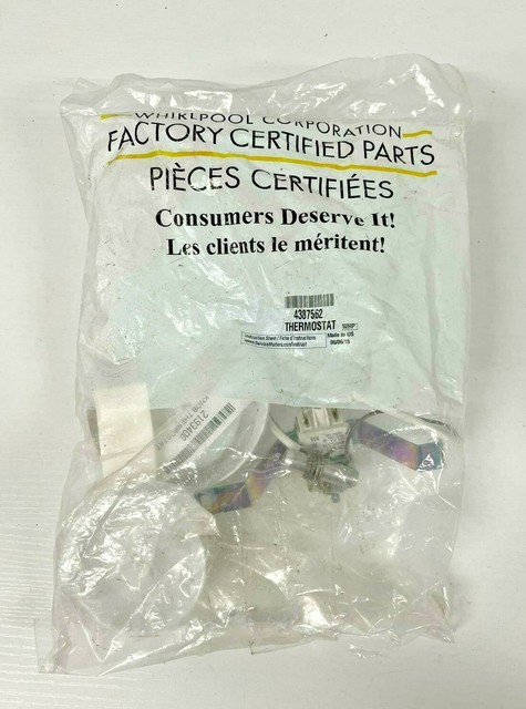 Whirlpool Thermostat Re 4387562 for sale online | eBay