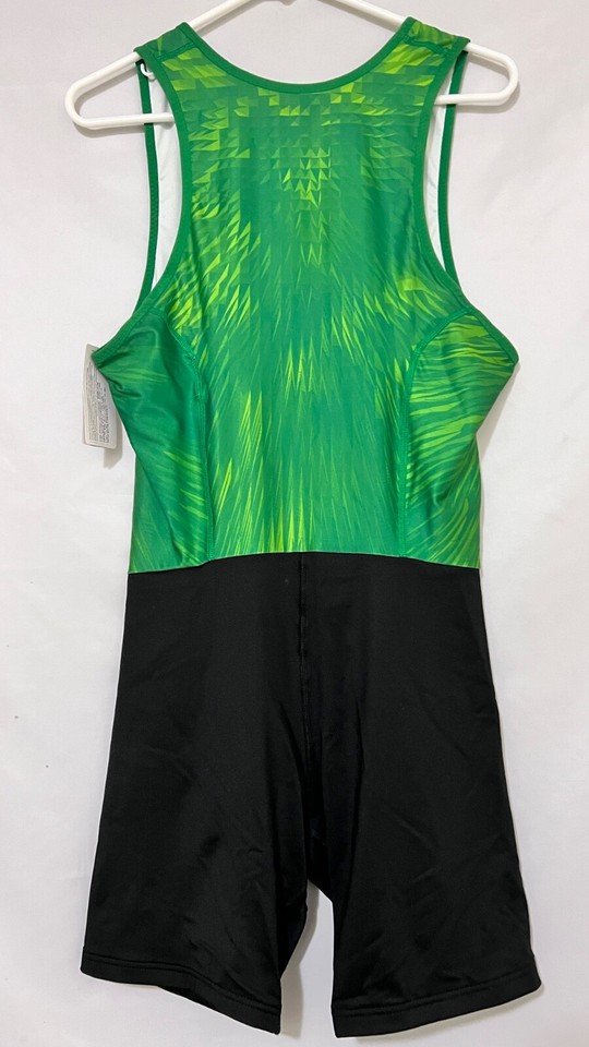 NWT 2018 NIKE Digital Race Day Mens Large Green Running Unitard 880462 ...