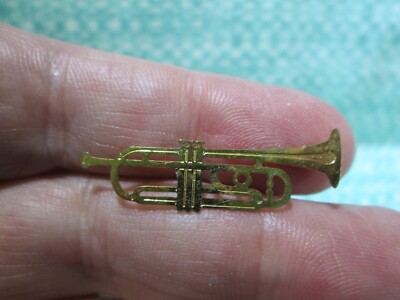 Trombone Musical Instrument Lapel Pin - Gold Tone - Snowflake Brand ...