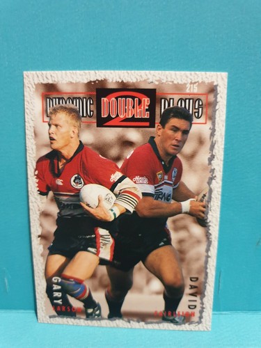Gary Larson/David Fairleigh🏆1995 Series 2 #215 Dynamic Double Plays NRL ...
