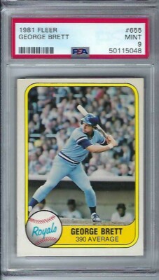 1981 Fleer # 655 -- George Brett HOF -- MINT PSA 9 | eBay