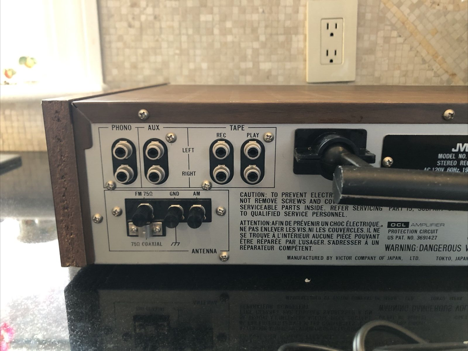 JVC R-S55 STEREO AM/FM RECEIVER SYNTHESIZER 40 WPC Perfect Working ...