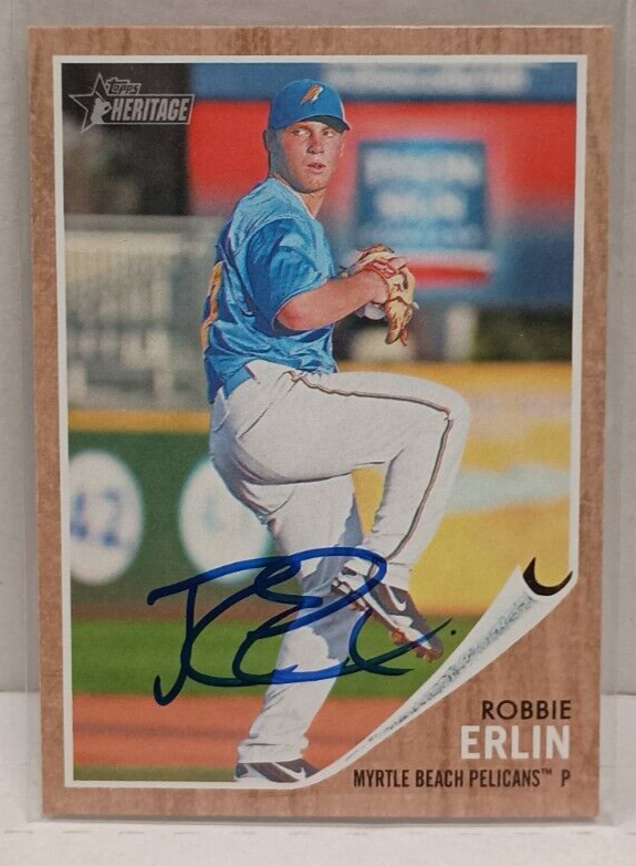 2011 Topps Heritage Minors Robbie Erlin (#108) autographed card | eBay