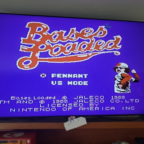 Bases Loaded Nintendo Entertainment System NES Game Cartridge Authentic ...