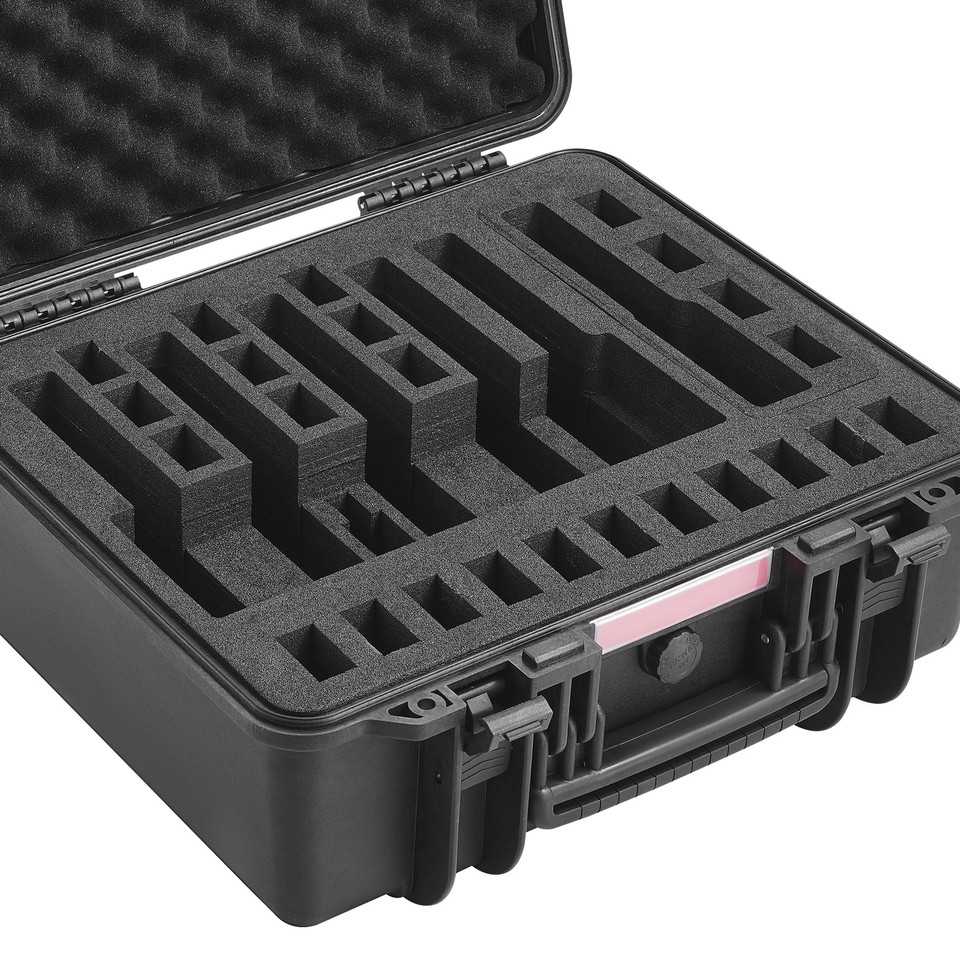 Uimoso Hard Pistol Cases with Pre-cut Lining Lockable Pistol Case for 6 ...