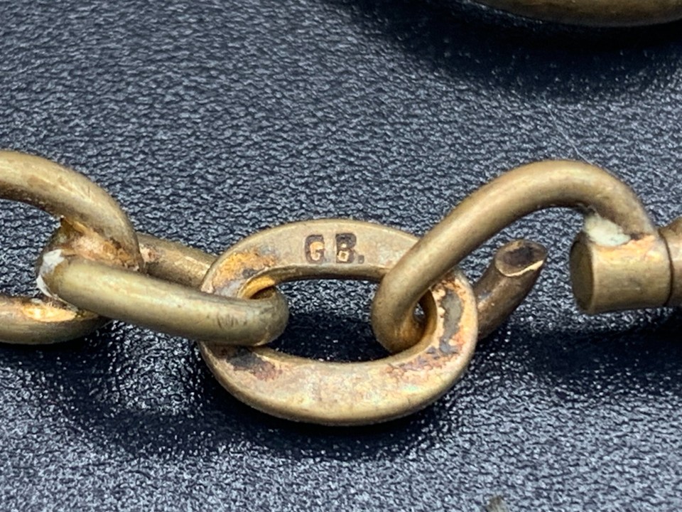 Antique Graduated Rolled Gold Albert Pocket Watch Chain Fancy Link ...