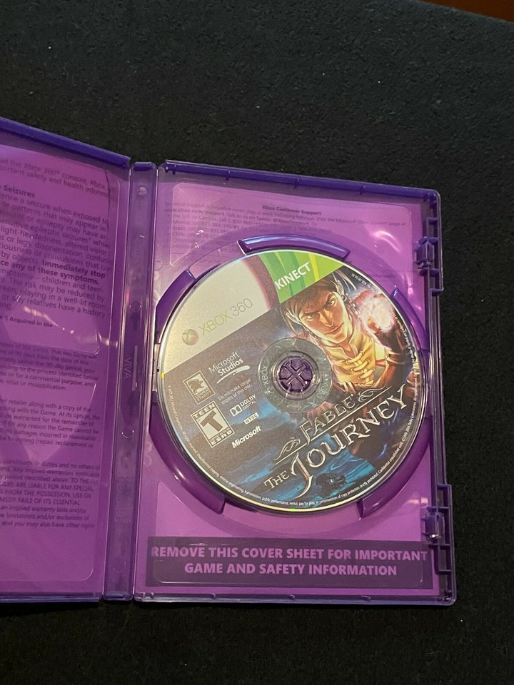 Microsoft XBox 360 Video Game Kinect Fable the Journey Rated T | eBay