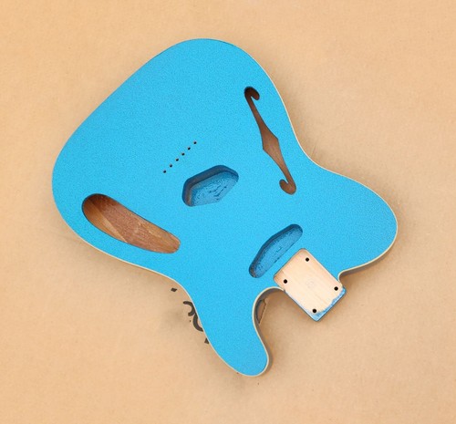 Brio 69 Telecaster Thinline SS Double Bound Alder Body Semi-Hollow Blue ...