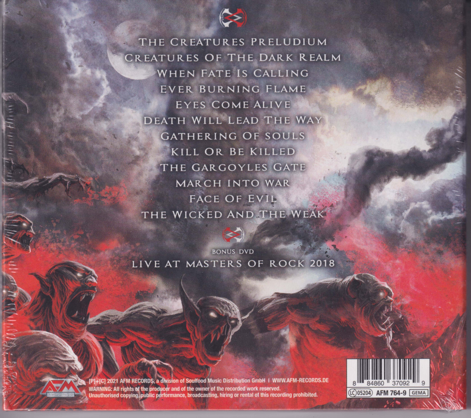 Bloodbound 2021 CD/DVD - Creatures Of The Dark Realm (Ltd. Digi ...