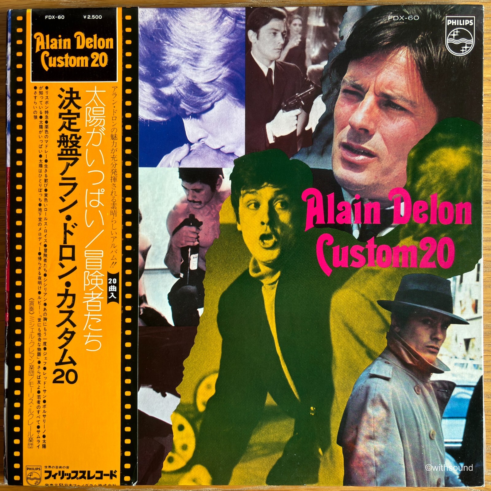 V.A. Alain Delon Custom 20 JAPAN LP W/OBI 1973 PHILIPS FDX-60 | eBay