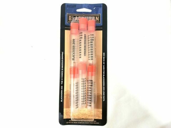 Blackhorn 209 Muzzleloading Powder Tubes 6pack 0488 for sale online | eBay