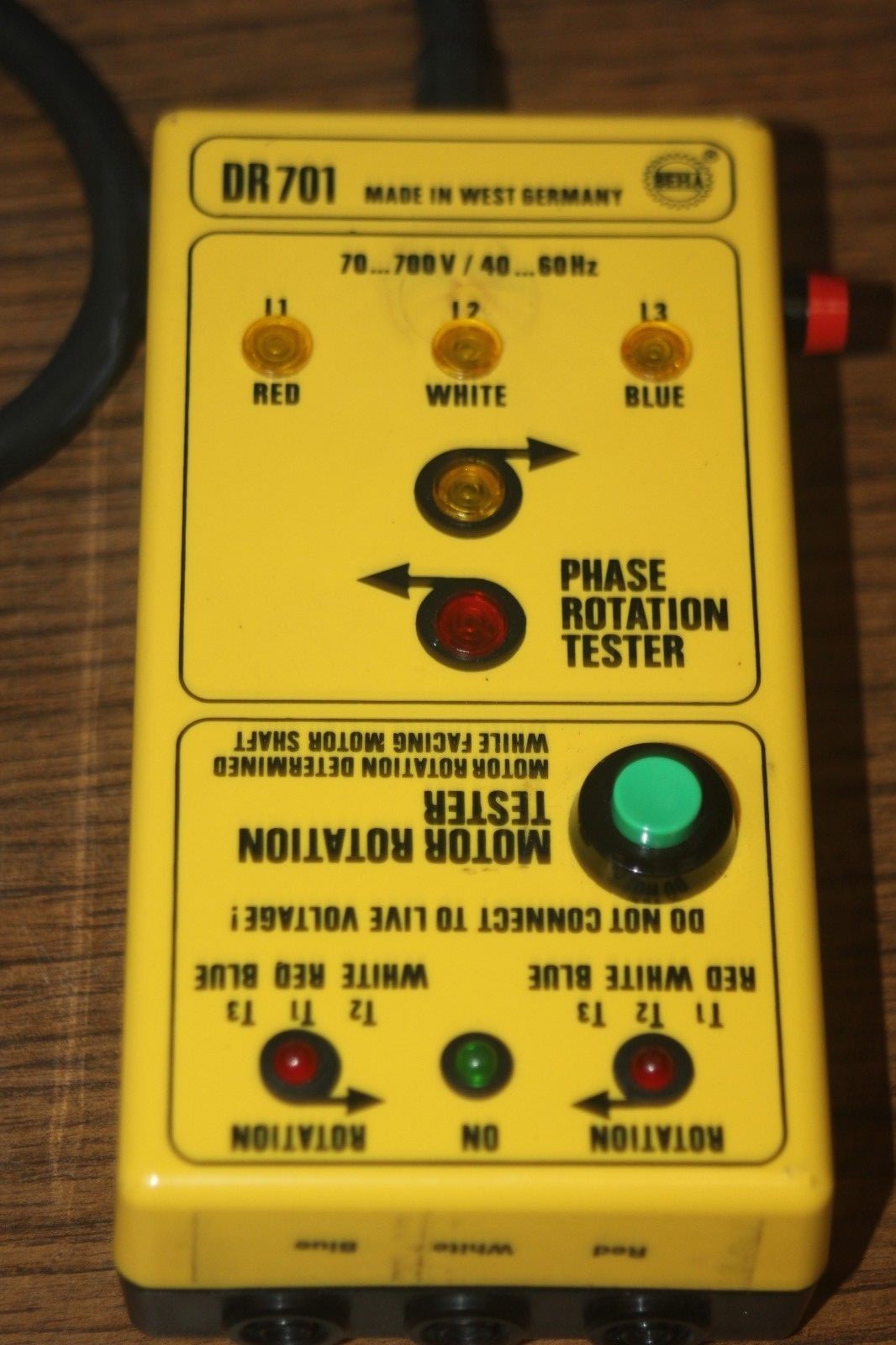 Greenlee Unitest PR701 Phase Motor Rotation Indicator Tester | eBay