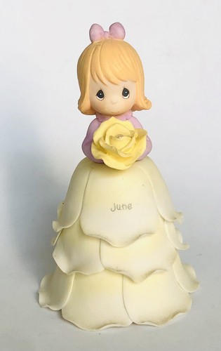 Precious Moments 2000 Porcelain Monthly Flower Girl June Bell Figural 3 ...