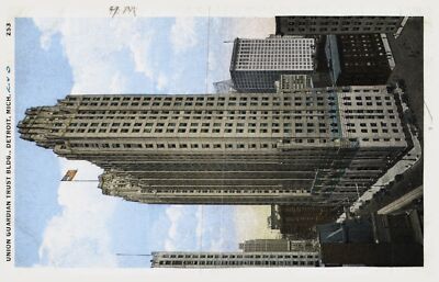 Vintage Postcard of Union Guardian Trust Building, Detroit, MI - Rare ...