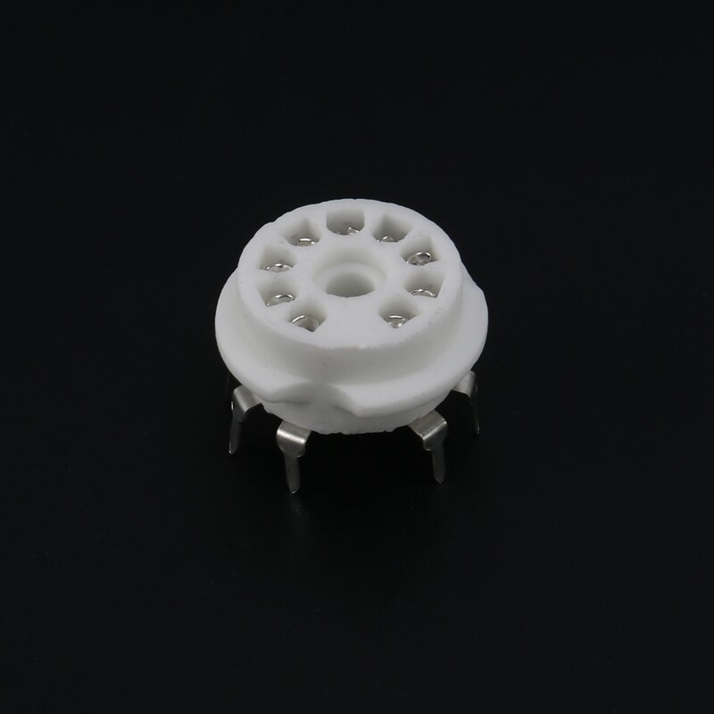 10PCS PCB 9Pin Ceramic B9A Vacuum Tube Socket Audio HIFI DIY Amps for ...