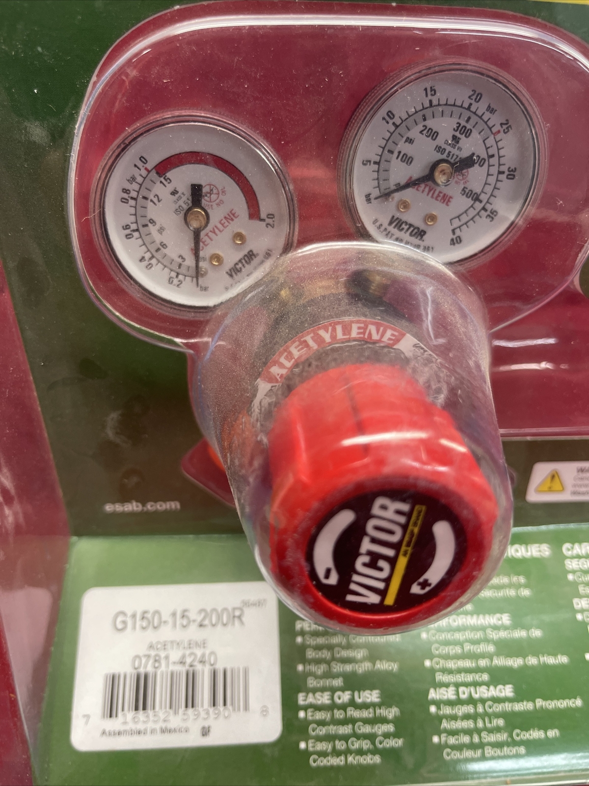 Victor GSeries Model G150-15-200R Light Duty Acetylene Cylinder ...