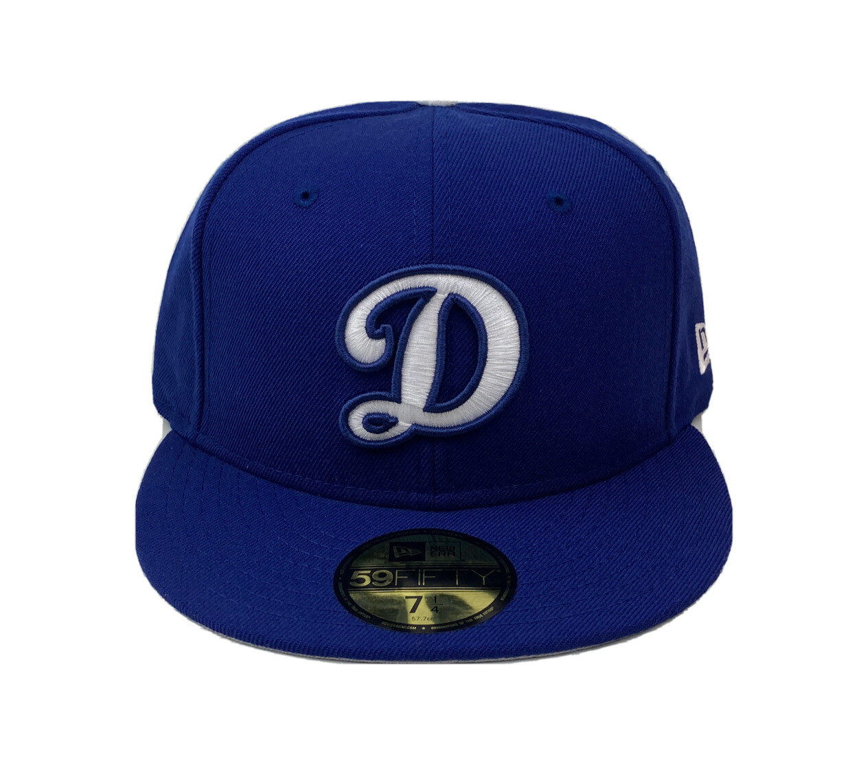 Los Angeles Dodgers Script Logo New Era 59FIFTY Fitted Hat Cap Royal ...