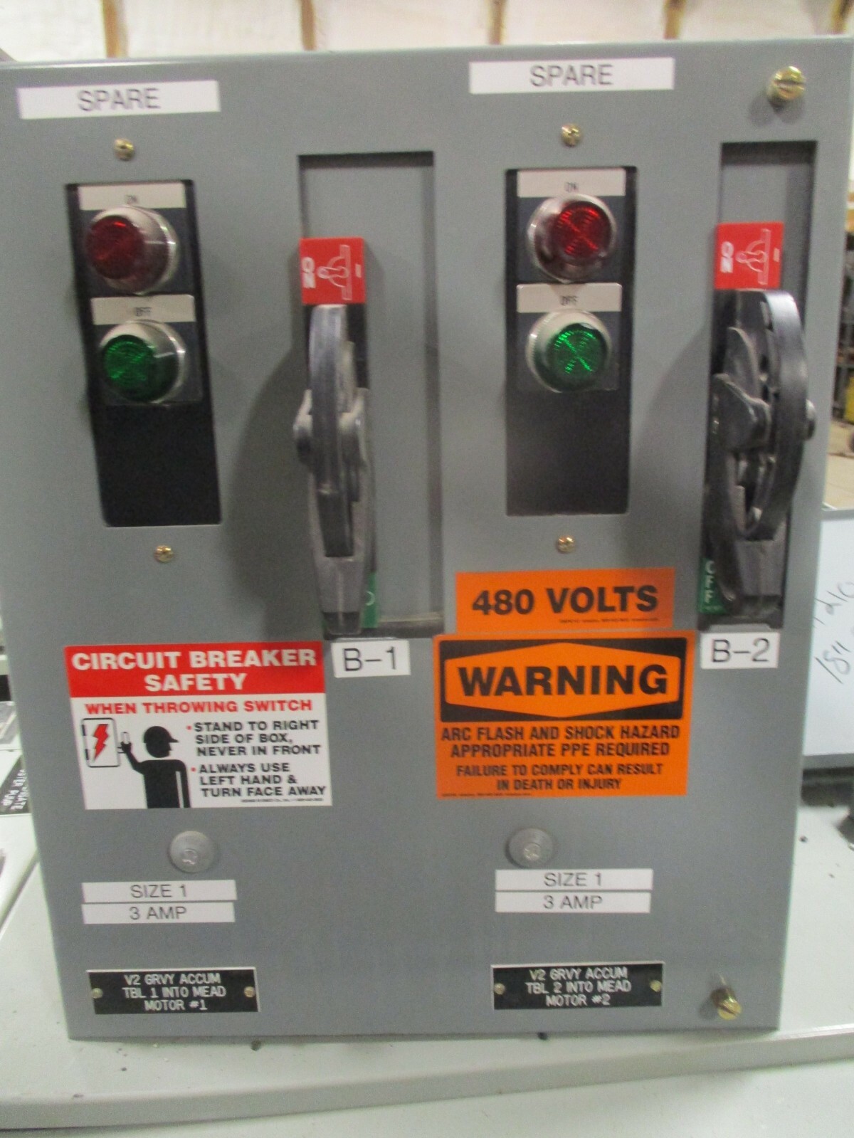 Allen Bradley 2100 .75HP 480V 18' Dual Breaker MCC Bucket Size 1-MC95 ...