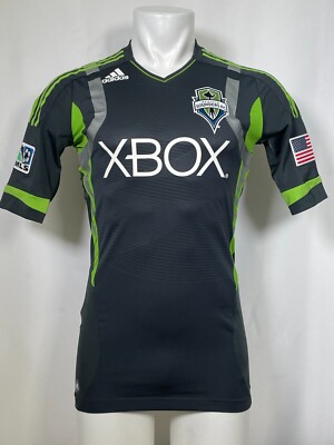 Seattle Sounders FC MLS Adidas XBOX Gray 2011 Team Issue Jersey Men's 6 ...